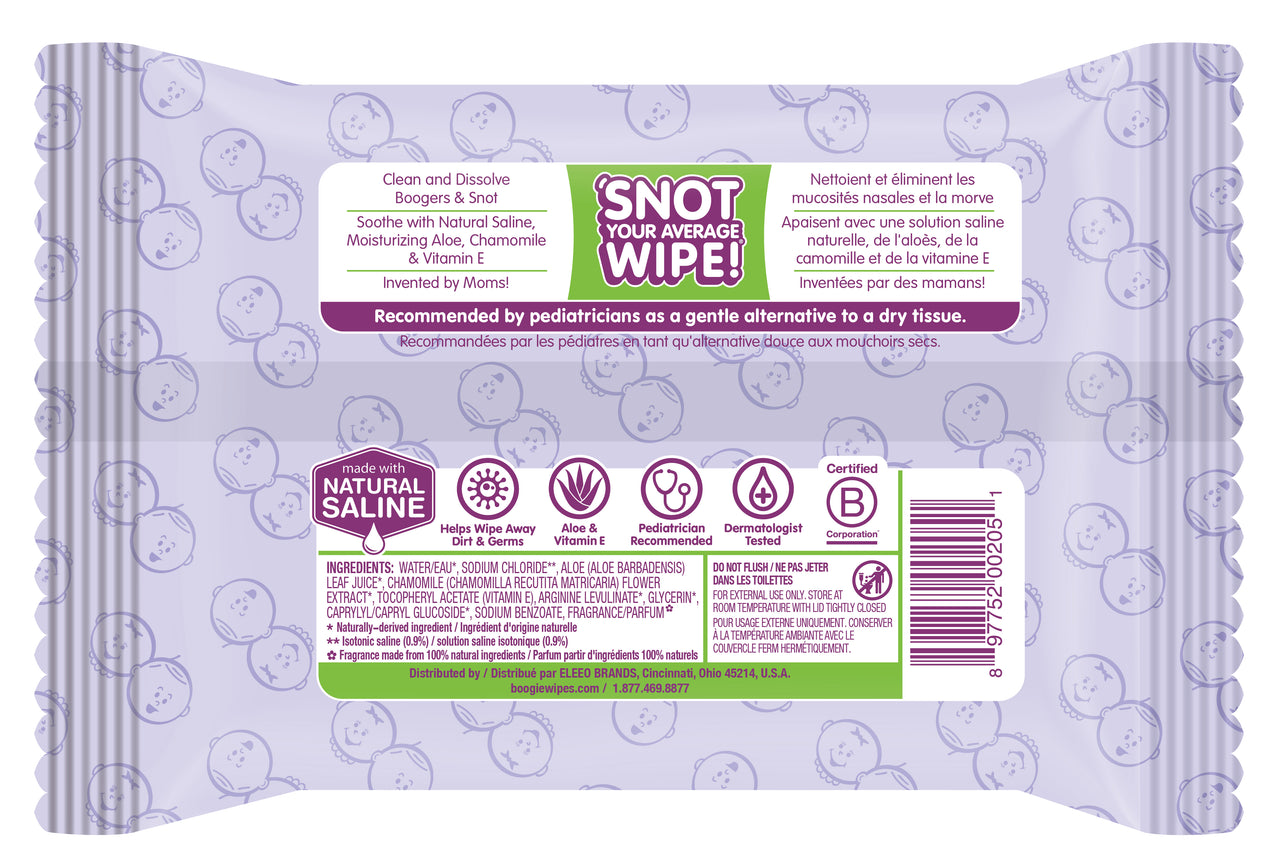 Boogie Wipes® Saline Nose Wipes – Boogie Brand