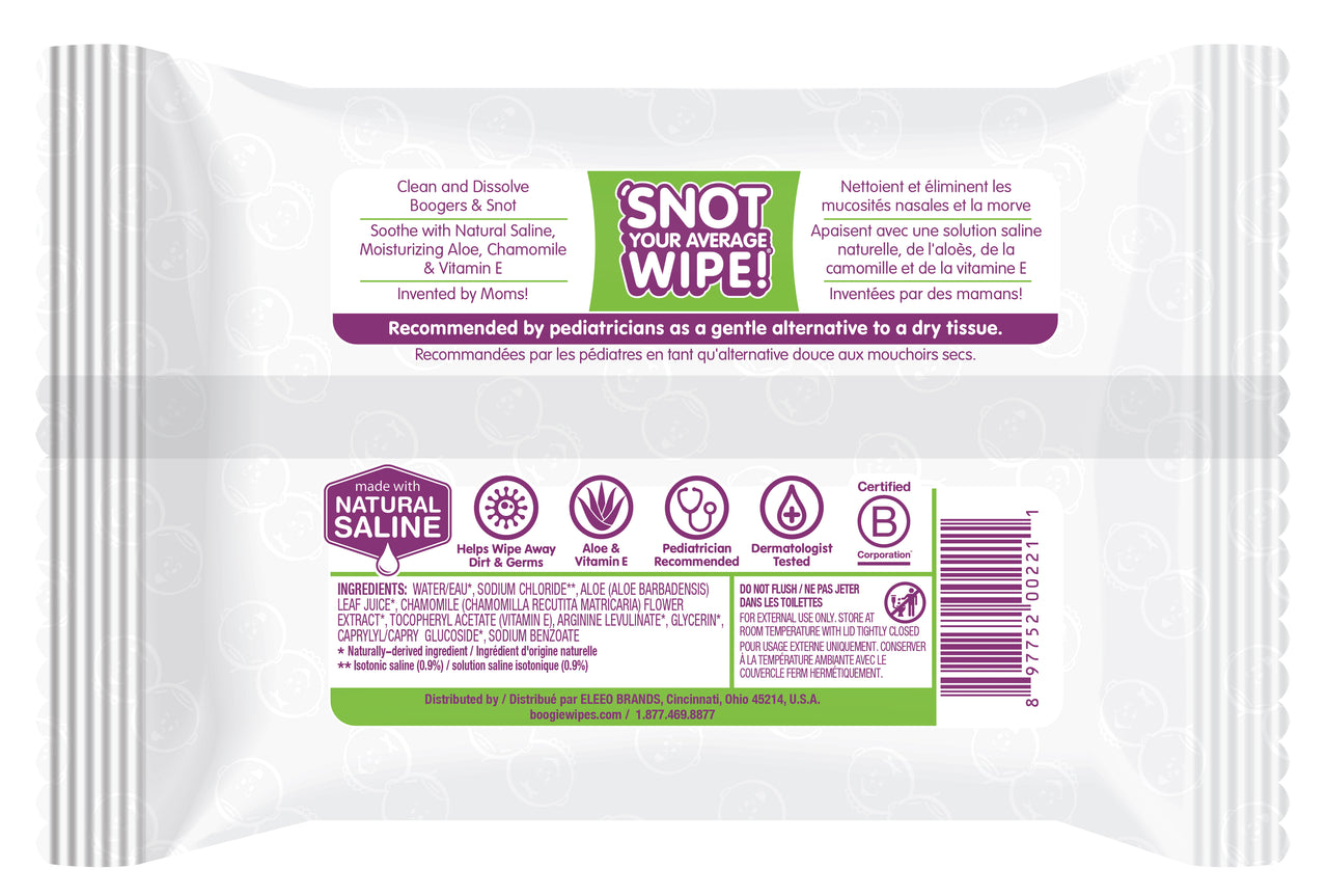 Boogie Wipes® Saline Nose Wipes – Boogie Brand
